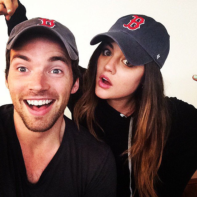 Pretty Little Liars stars Lucy Hale and Ian Harding wore matching Red ... Pretty Little Liars stars Lucy Hale and Ian Harding wore matching Red ...