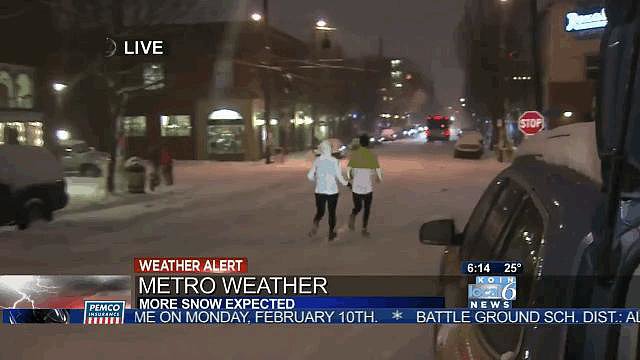 Girl Falls Running in Snow | Video | POPSUGAR Fitness