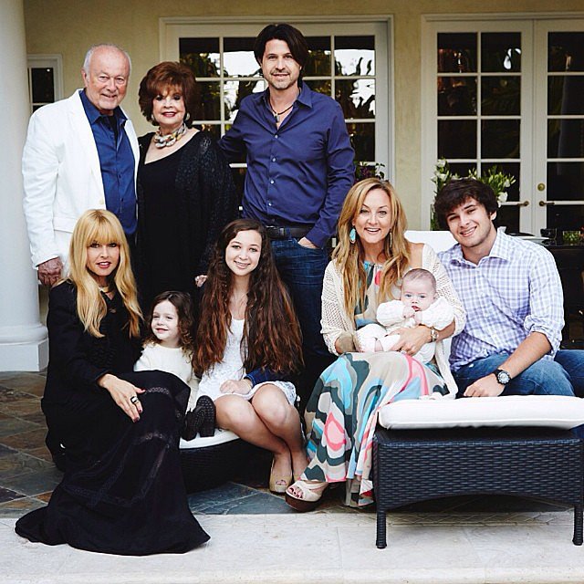 On Saturday, Rachel Zoe wore black in a portrait with her family ...